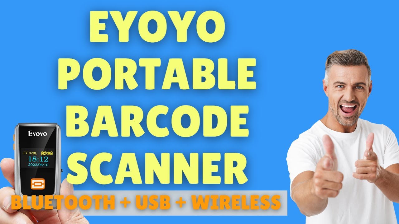 Eyoyo Bluetooth Portable Barcode Scanner Review with Demo ...